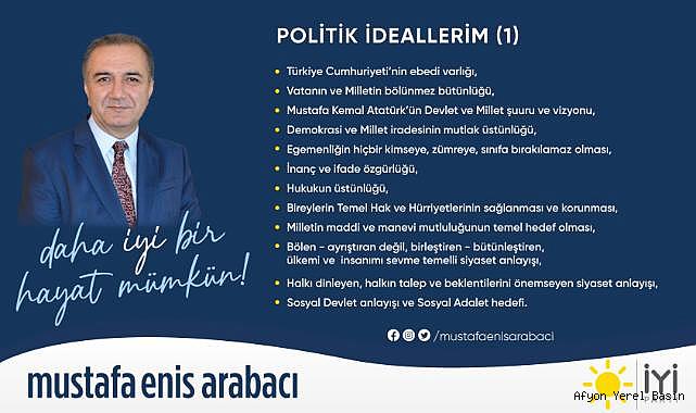 Mustafa Enis Arabacı: "Daha iyi bir hayat mümkün" - Genel - Afyon Yerel ...